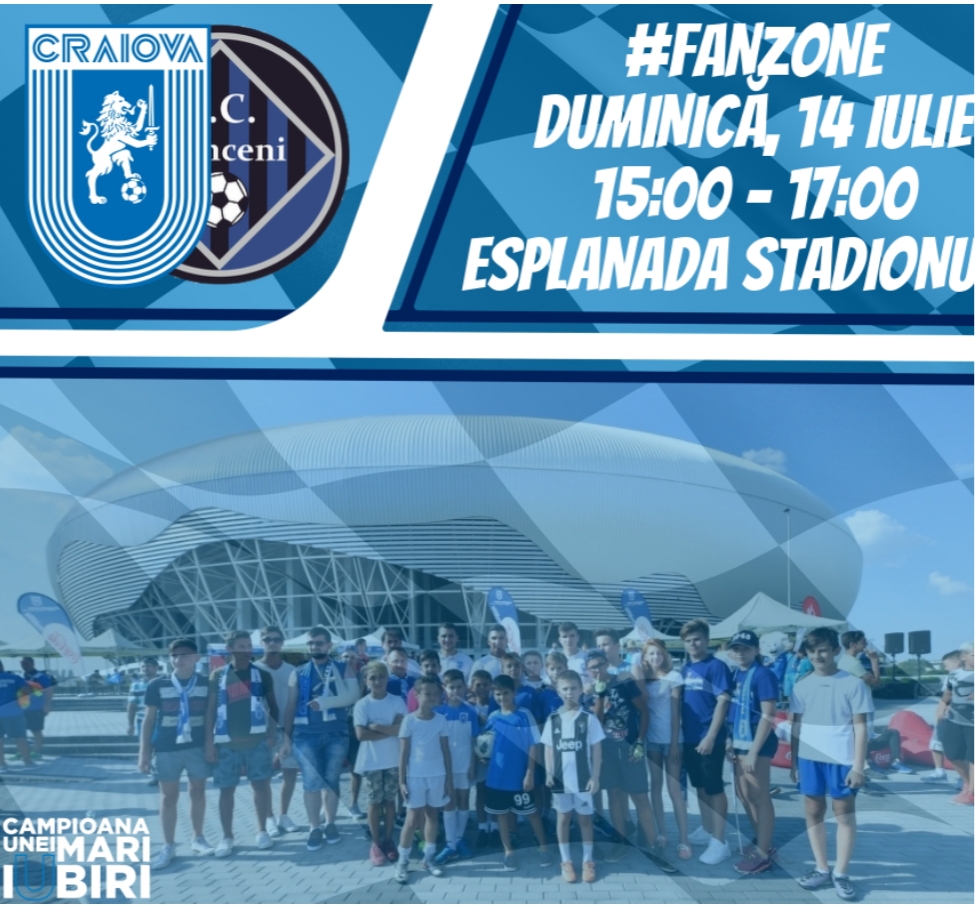 FOTBAL: PRIMUL FAN ZONE DIN NOUL SEZON | JCI Craiova