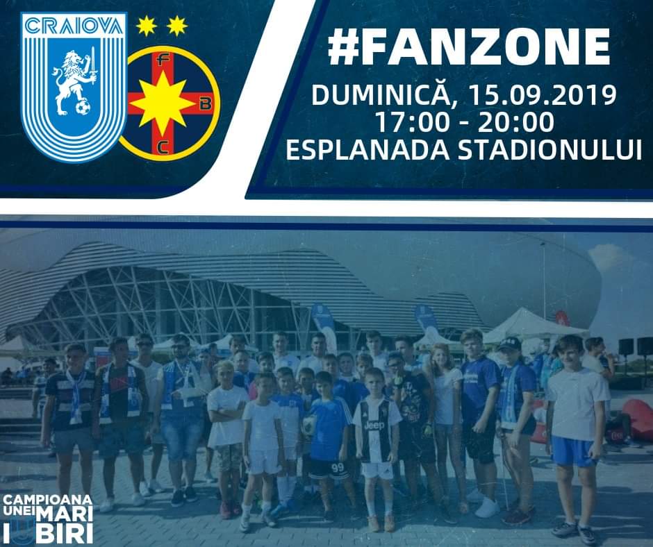 FOTBAL: FAN ZONE INAINTEA PARTIDEI CU FCSB | JCI Craiova