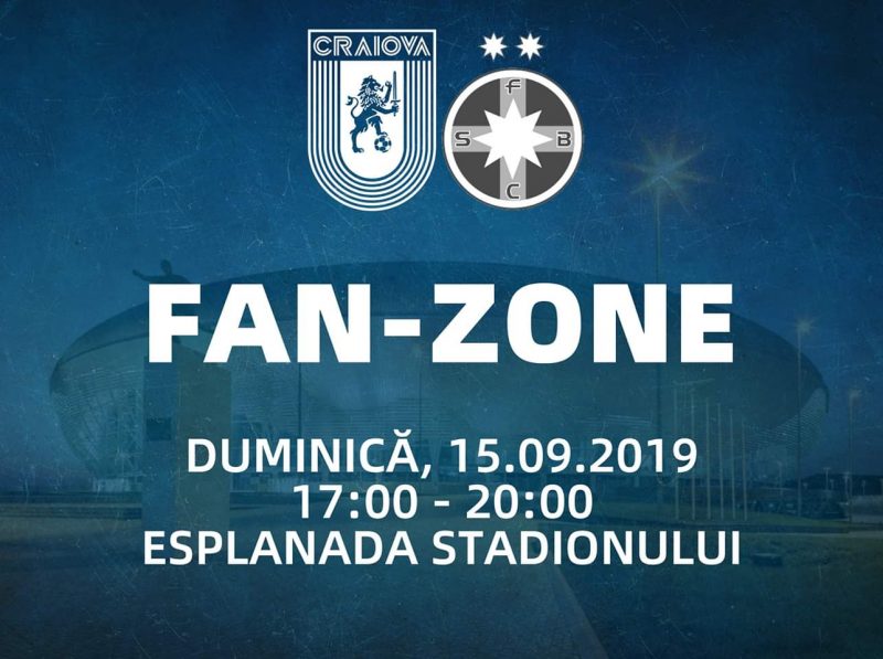 FOTBAL: FAN ZONE INAINTEA PARTIDEI CU FCSB | JCI Craiova